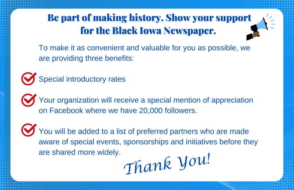 The Black Iowa Newspaper to debut in June – Black Iowa News