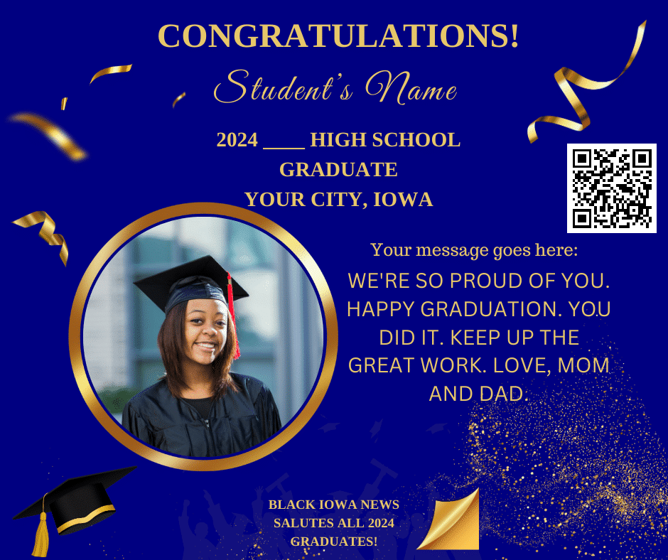 🎓Celebrate your graduate in Black Iowa News – Black Iowa News
